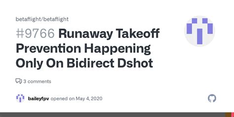 Runaway Takeoff Prevention Happening Only On Bidirect Dshot · Issue 9766 · Betaflight