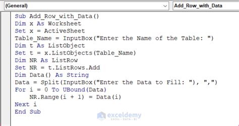 Excel Macro To Add Row To The Bottom Of A Table Exceldemy