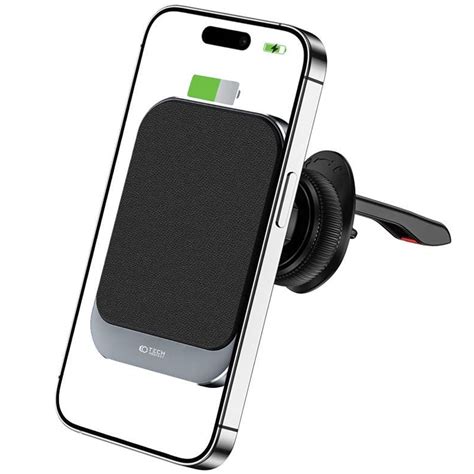 Uchwyt Na Telefon Z Adowaniem Indukcyjnym Tech Protect Mm W V Magnetic Magsafe Vent Car Mount