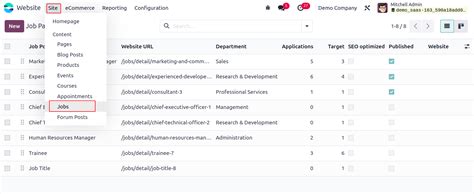 Online Jobs In Odoo 17 Odoo V17 Enterprise Edition Book