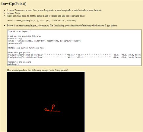 Drawgpspoint Input Parameter A Data Line A Chegg Com