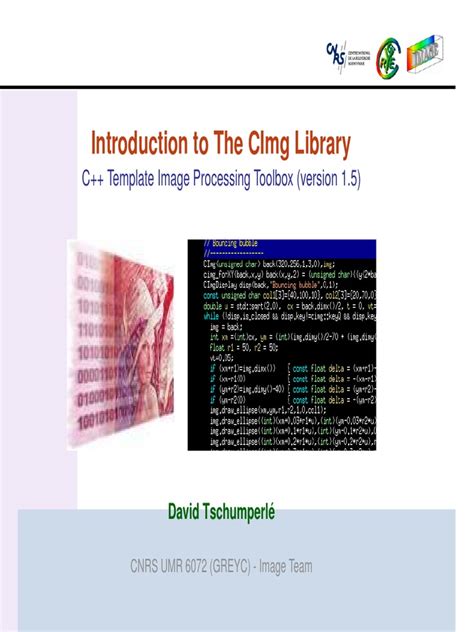 Introduction To The Cimg Library Pdf 2 D Computer Graphics Digital Image