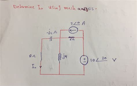 Solved Determine I 0 Using Mesh Analysis Chegg Com