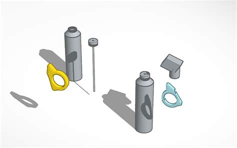 3d design spray bottle tinkercad