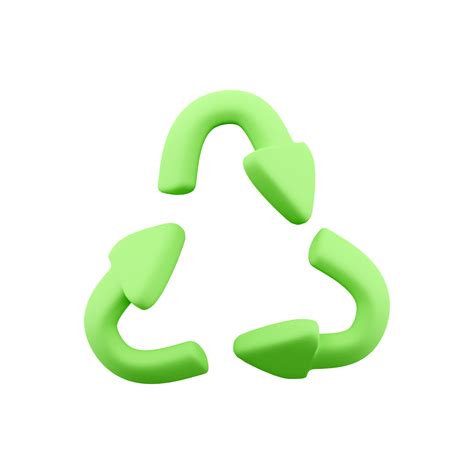 3d render green recycling symbol 3d rendering green recycle symbol 3d