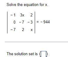 Solved Use The Determinant Theorems To Find The Value Of The Chegg