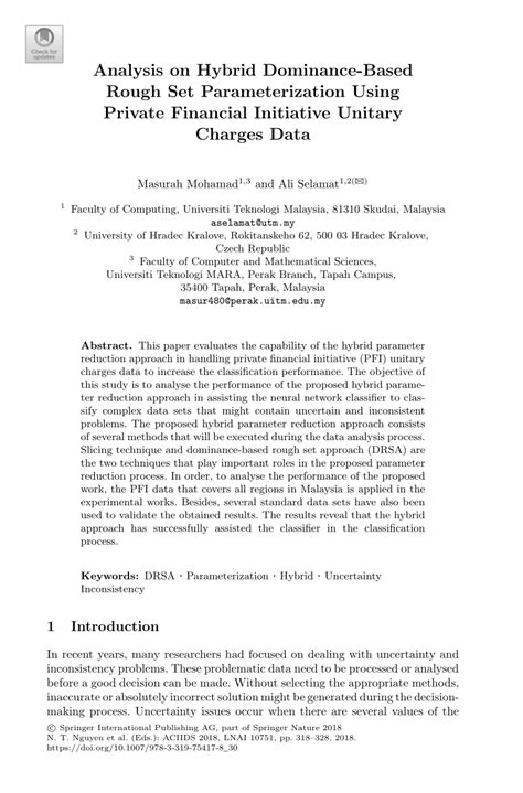 Pdf Analysis On Hybrid Dominance Based Rough Set Parameterization