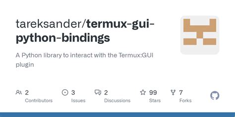Github Tareksandertermux Gui Python Bindings A Python Library To