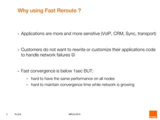 MPLS WC 2014 Segment Routing TI LFA Fast ReRoute PPT