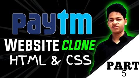 Building Paytm Clone Project 🔥 Html And Css Part 5 Youtube