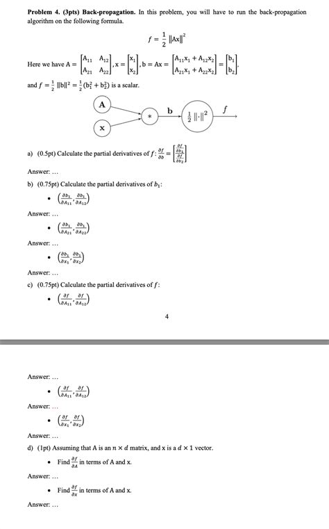 Solved Problem Pts Back Propagation In This Problem Chegg