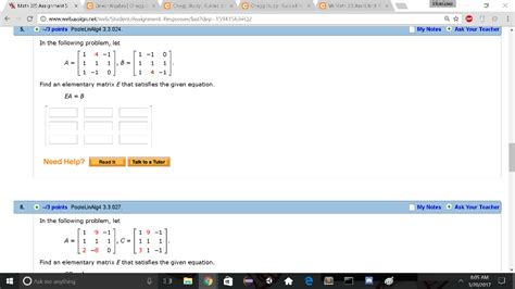 Solved In The Following Problem Let A Chegg Com
