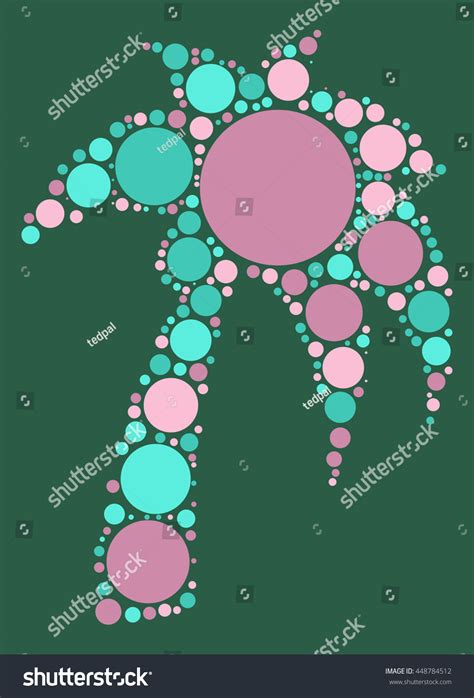 Tree Shape Vector Design By Color Stock Vector Royalty Free 448784512