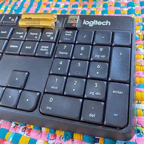 Logitech Wireless Keyboard K375s Spill Resistant Durable Black Silence Quiet Typing Keyboard