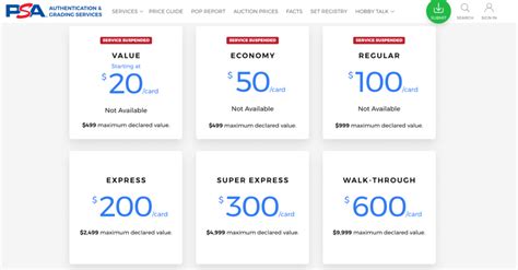 Psa Grading Scale Baseball Cards