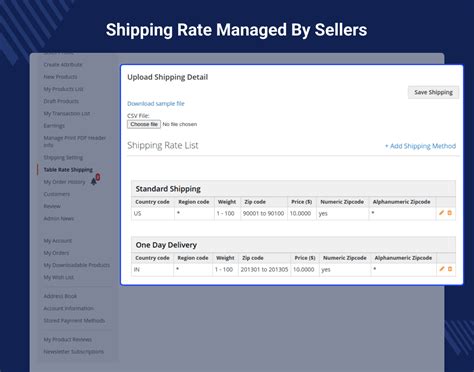 Magento Marketplace Table Rate Shipping Multi Vendor Freight Module Webkul