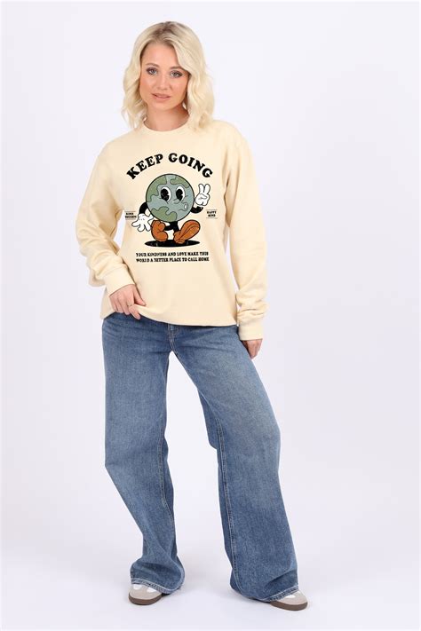 Keep Going Printed Sweatshirt Pack Of 6