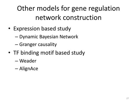 Ppt Gene Regulatory Network Powerpoint Presentation Free Download