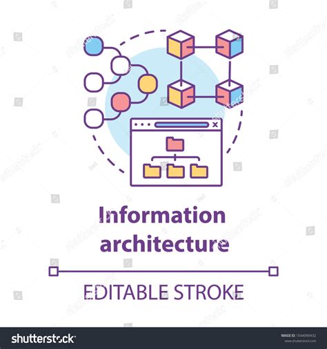 Information Architecture Concept Icon Software Development Stock Vector
