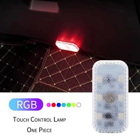 차량용 Led 터치 조명 무선 자동차 독서 램프 미니 Usb 충전 인테리어 비상 야간 티몬