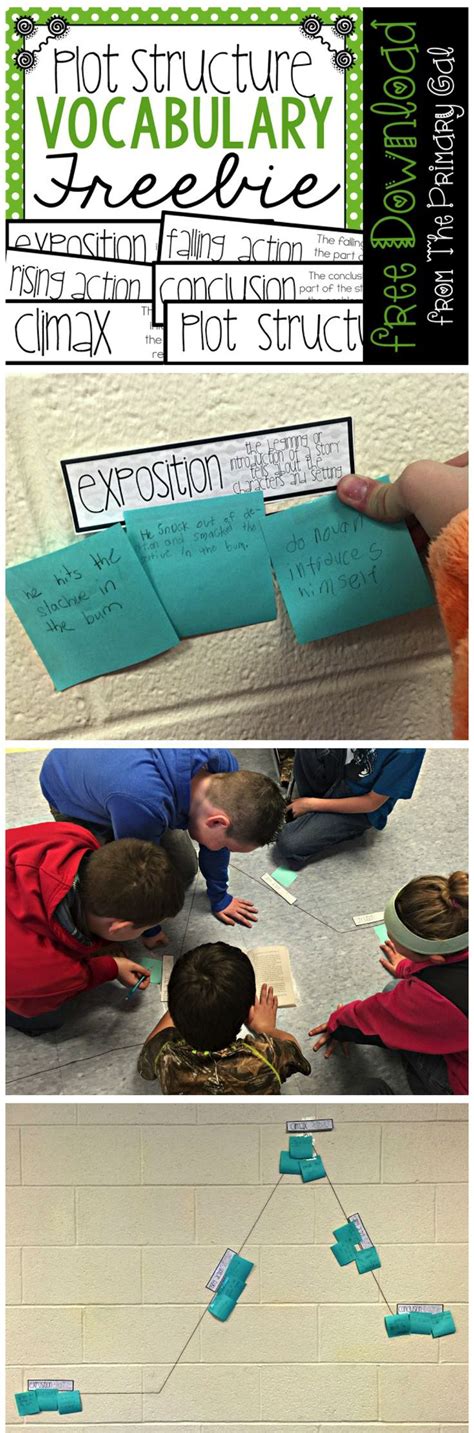 Plot Activity Free Vocabulary Cards For Graphic Organizer The