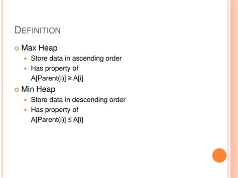Ppt Heap Sort Powerpoint Presentation Id846215