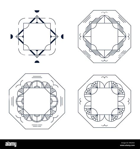 Elegant Frame And Geometrical Linear Pattern Background Design