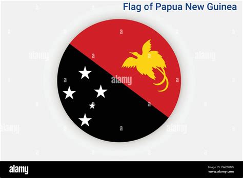 High Detailed Flag Of Papua New Guinea National Papua New Guinea Flag