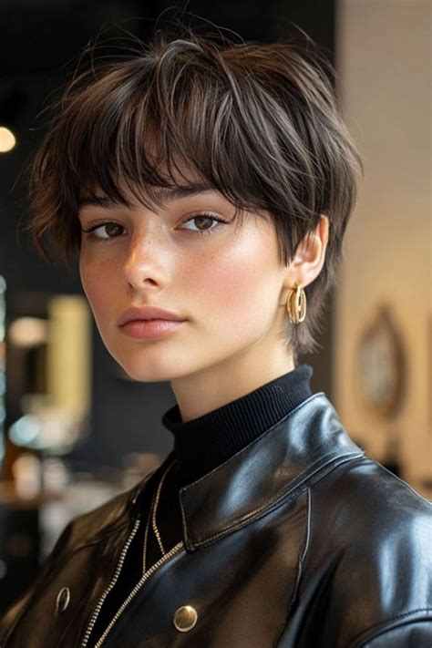 Edgy Pixie Bob With Choppy Layers And Textured Fringe Itakeyou