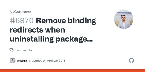 Remove Binding Redirects When Uninstalling Package Remove