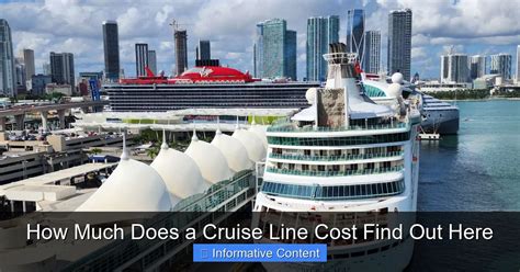 How Much Does A Cruise Line Cost Find Out Here