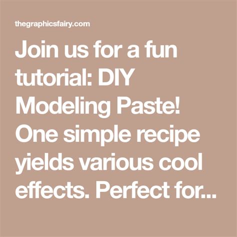 Diy Modeling Paste Techniques Mixed Media Fun Modeling Paste Homemade Art Diy