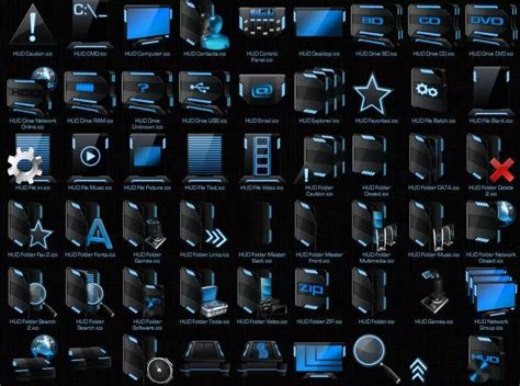 Icons Standard Hud Black And Blue Download On