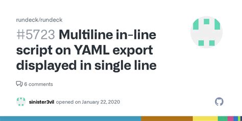multiline in line script on yaml export displayed in single line