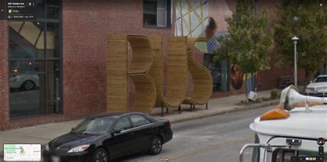 Funny Bus Stop In Baltimore Streetviewfun