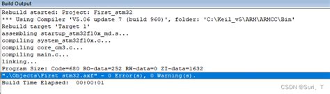 新建第一个stm32工程遇到的的问题fcarm Output Name Not Specif Csdn博客
