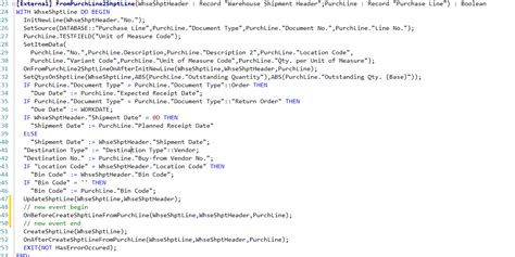 Event Request Codeunit 5750 Whse Create Source Document