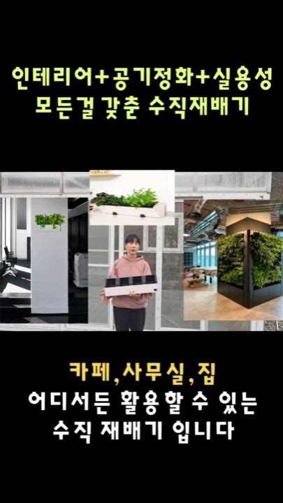 인테리어공기정화실용성 완벽한 수직재배기 Shorts Youtube