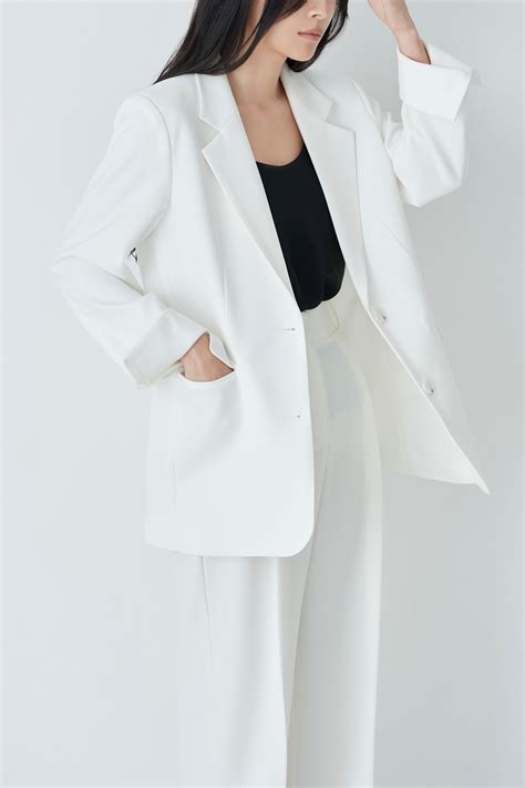 💗봄여름신상💗국내제작👍🏻 Made 루즈핏 소매 롤업 싱글 블레이저 정장 자켓 Ji31b2 아우터 셋업 세트 하객 결혼식 오피스 출근 면접 룩 화이트 베이지 블랙 당일