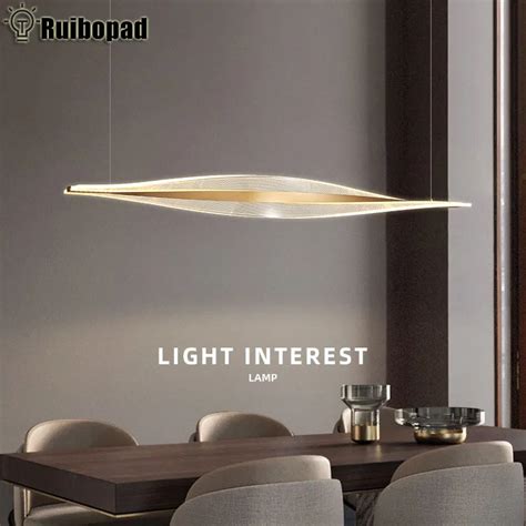 미니멀리스트 Led 펜던트 램프 식당 바 주방용 아크릴 행잉 램프 식탁 펜던트 조명 집 장식용 Aliexpress