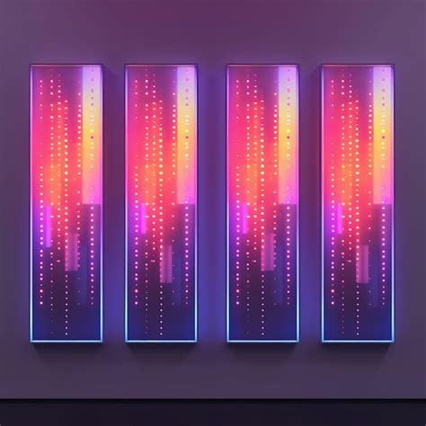 Premium Photo Colorful Audio Reactive Audio Reactive Light Sculpture