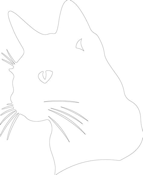 Siamese Cat Outline Silhouette 38828324 Vector Art At Vecteezy