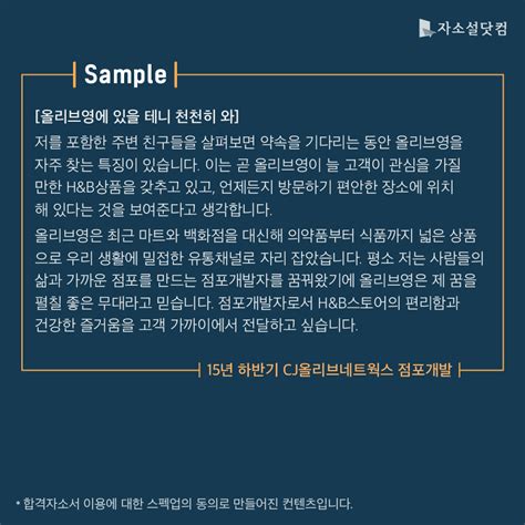 자소설닷컴 자기소개서 초보를 위한 합격자소서 가이드 최신 합격자소서 샘플과 함께 보세요
