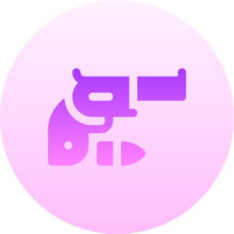 Gun Basic Gradient Circular Icon