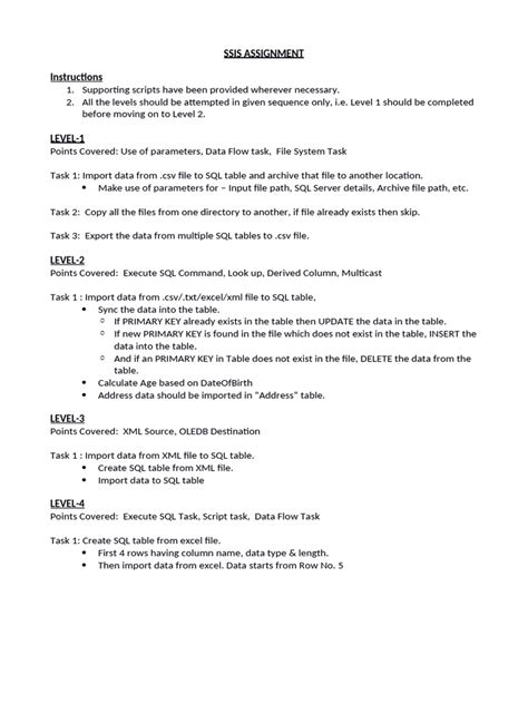 Ssis Assignment Pdf