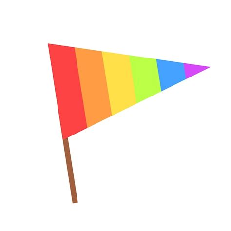 Premium Vector Lgbt Concept Rainbow Triangle Flag Lgbt Equal Rights Movement And Gender