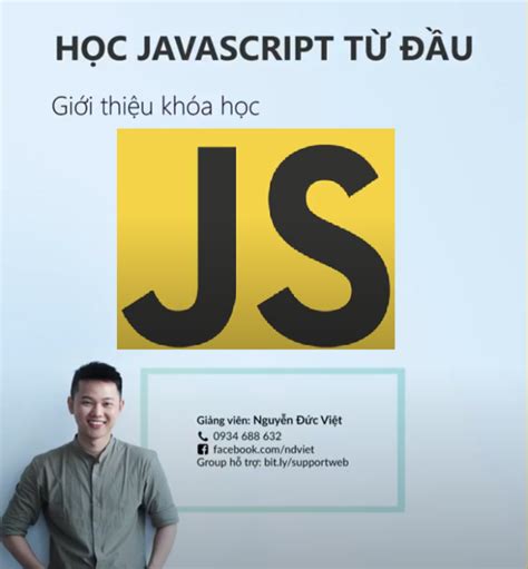 Khóa Học Lập Trình Javascript Từ Cơ Bản đến Nâng Cao Miễn Phí Khóa Học Free