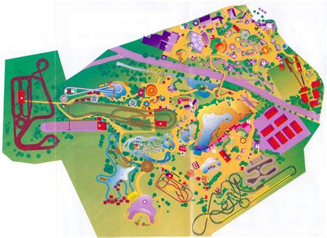 Kentucky Kingdom Map And Brochure 1990 2025