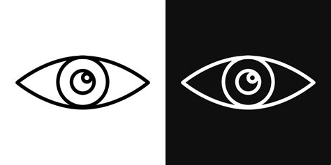 Eye Icon Set Royalty Free Vector Image Vectorstock