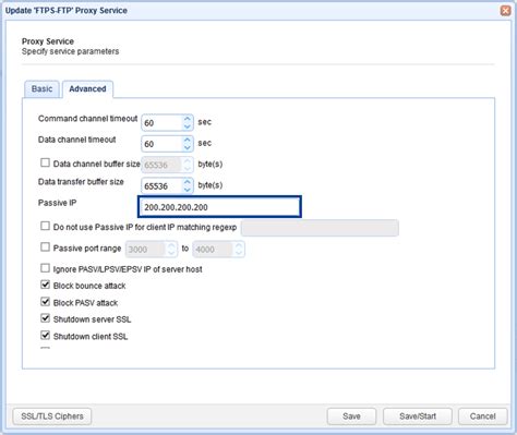 Setting Passive Ip For Ftp S Services